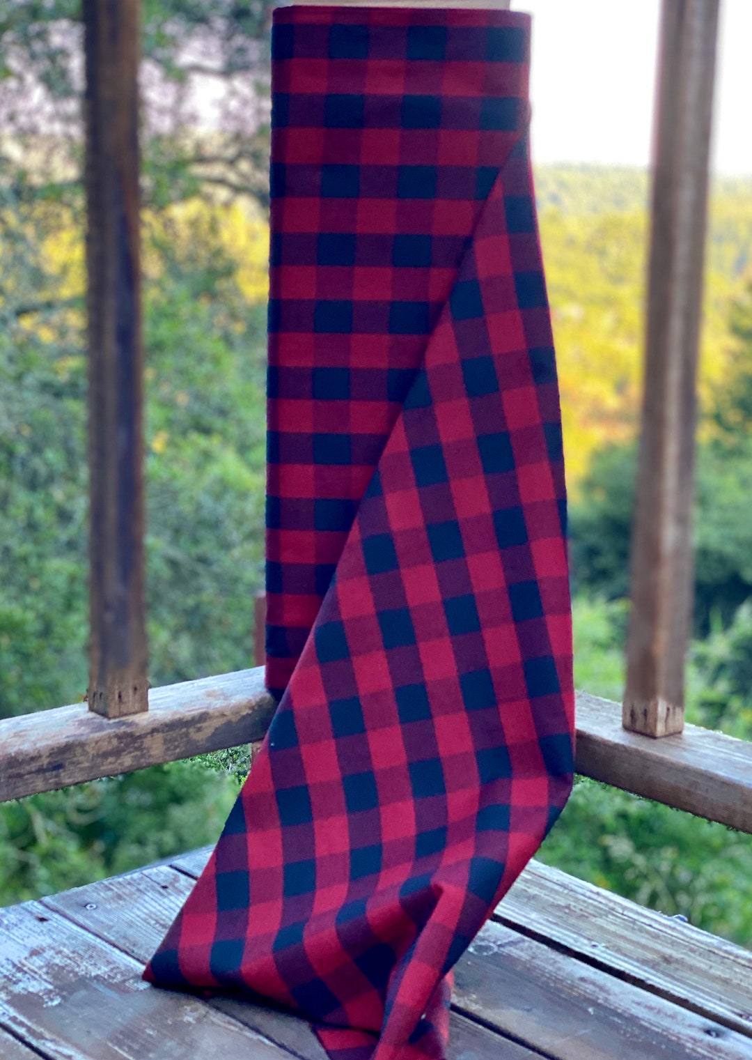 Buffalo Check Fabric - Buffalo Plaid Homespun Fabric - Farmhouse Style ...