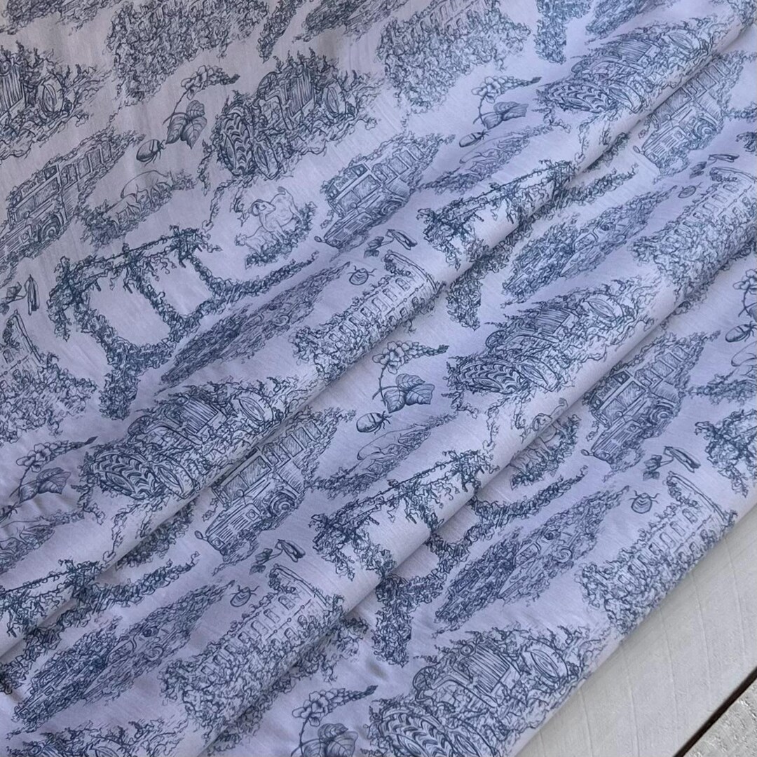 Goat Farm Toile Fabric by Paint Brush Studio Fabrics - Kadzu Takeover ...