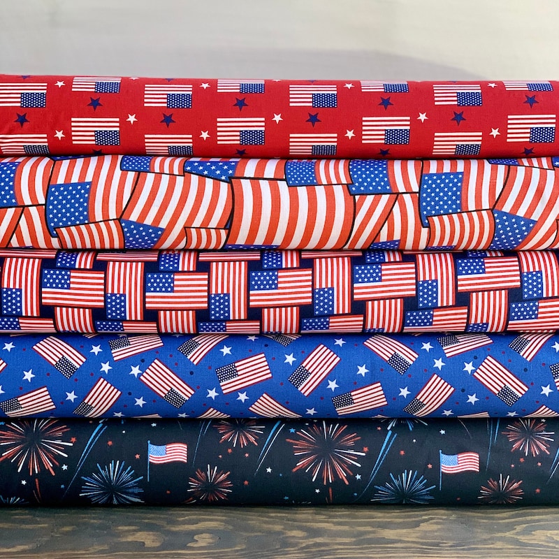 American Flag Fabric - Etsy