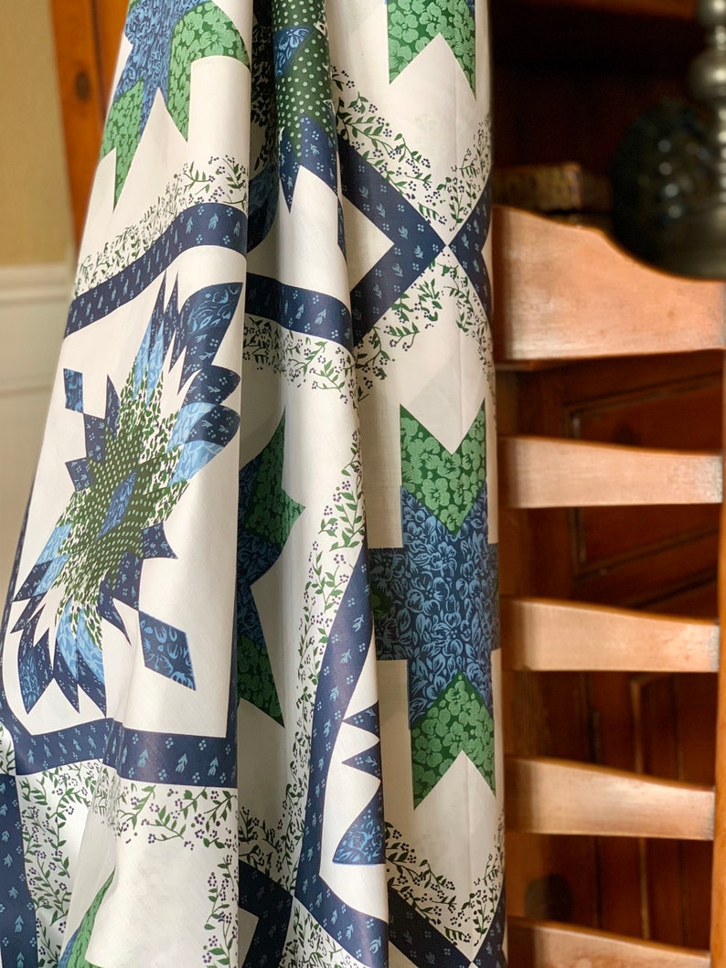FABRIC Quilt Top - 90” Wide Cheater Quilt Top Calico 100% Cotton - Wide ...