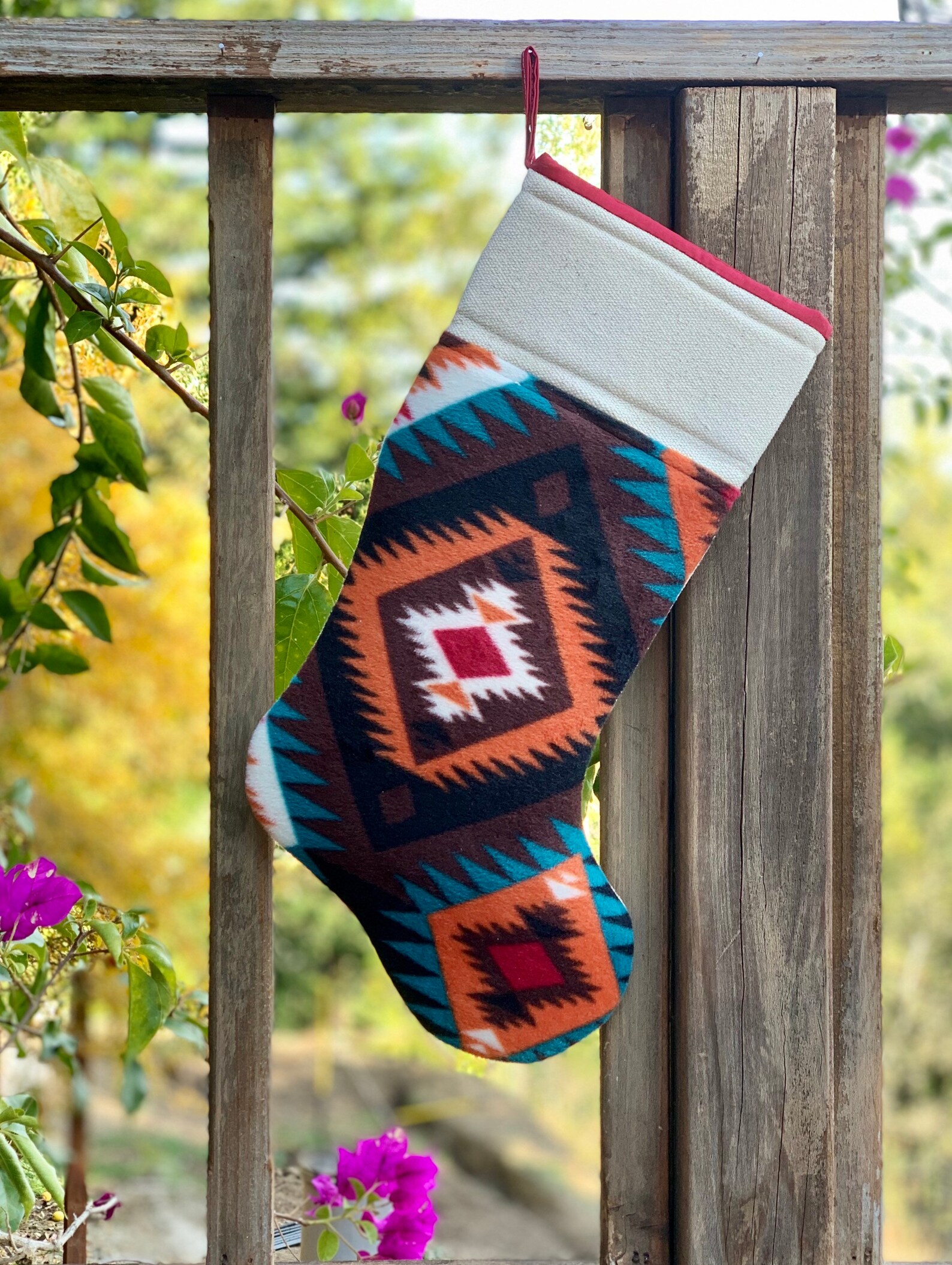 Tribal Christmas Stocking Southwest Stocking Native - Etsy