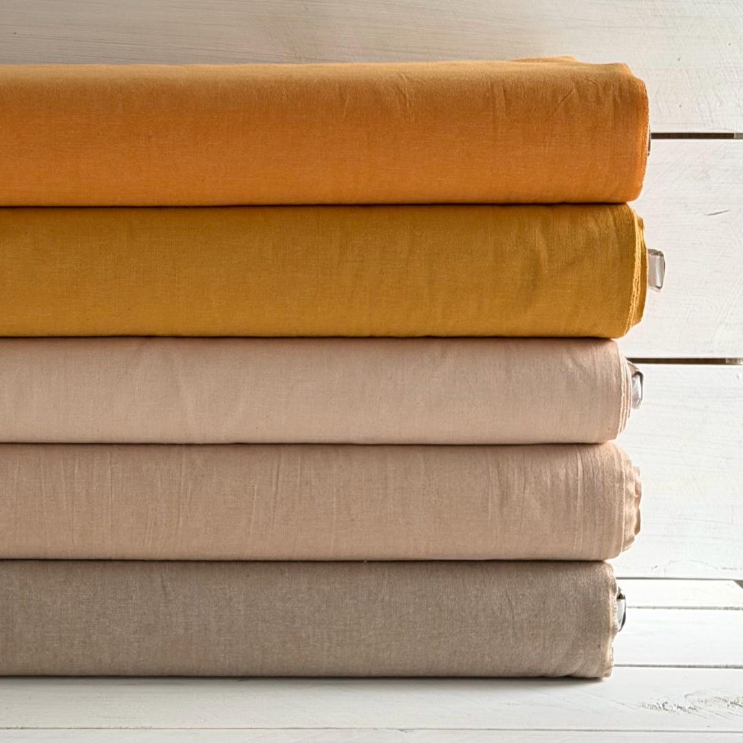 Homespun Fabric - Solid Colors - 100% Cotton - Country Farmhouse ...