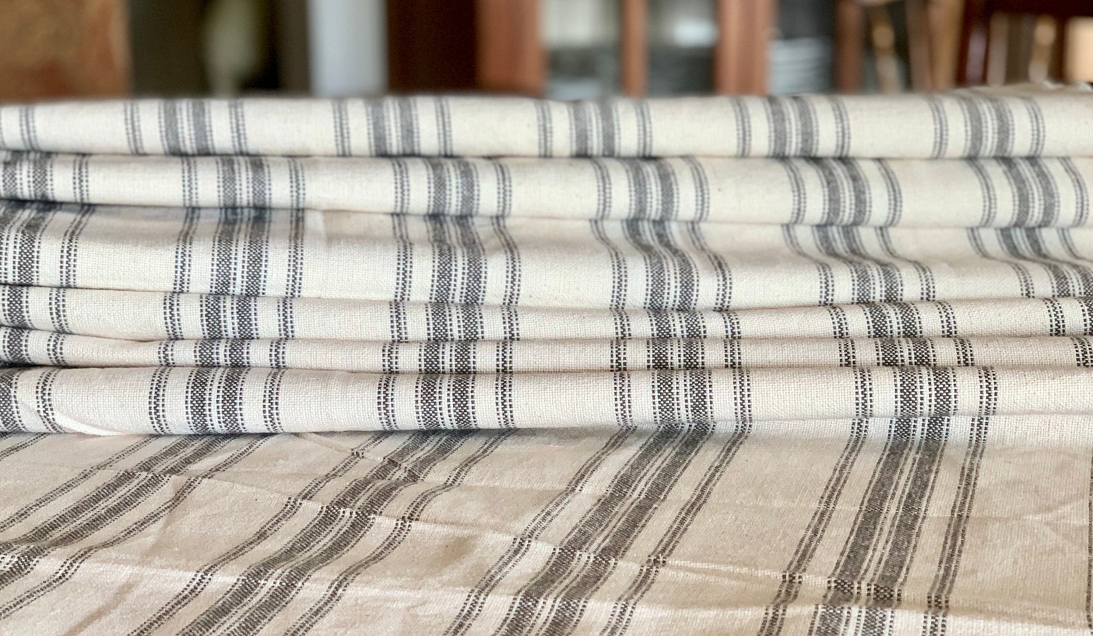 Grain Sack Fabric Feed Sack Fabric Ticking Fabric - Etsy