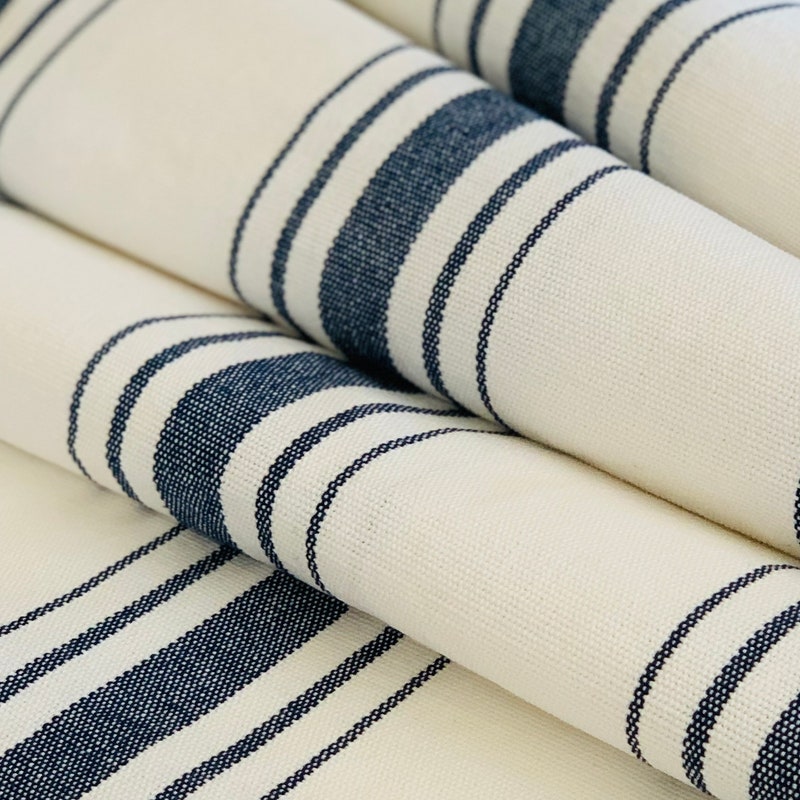 Blue Grain Sack Fabric - Etsy