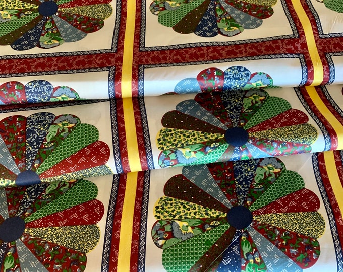 Cheater Quilt Top - 90” Wide Log Cabin Wide Back - 100% Cotton - by the ...