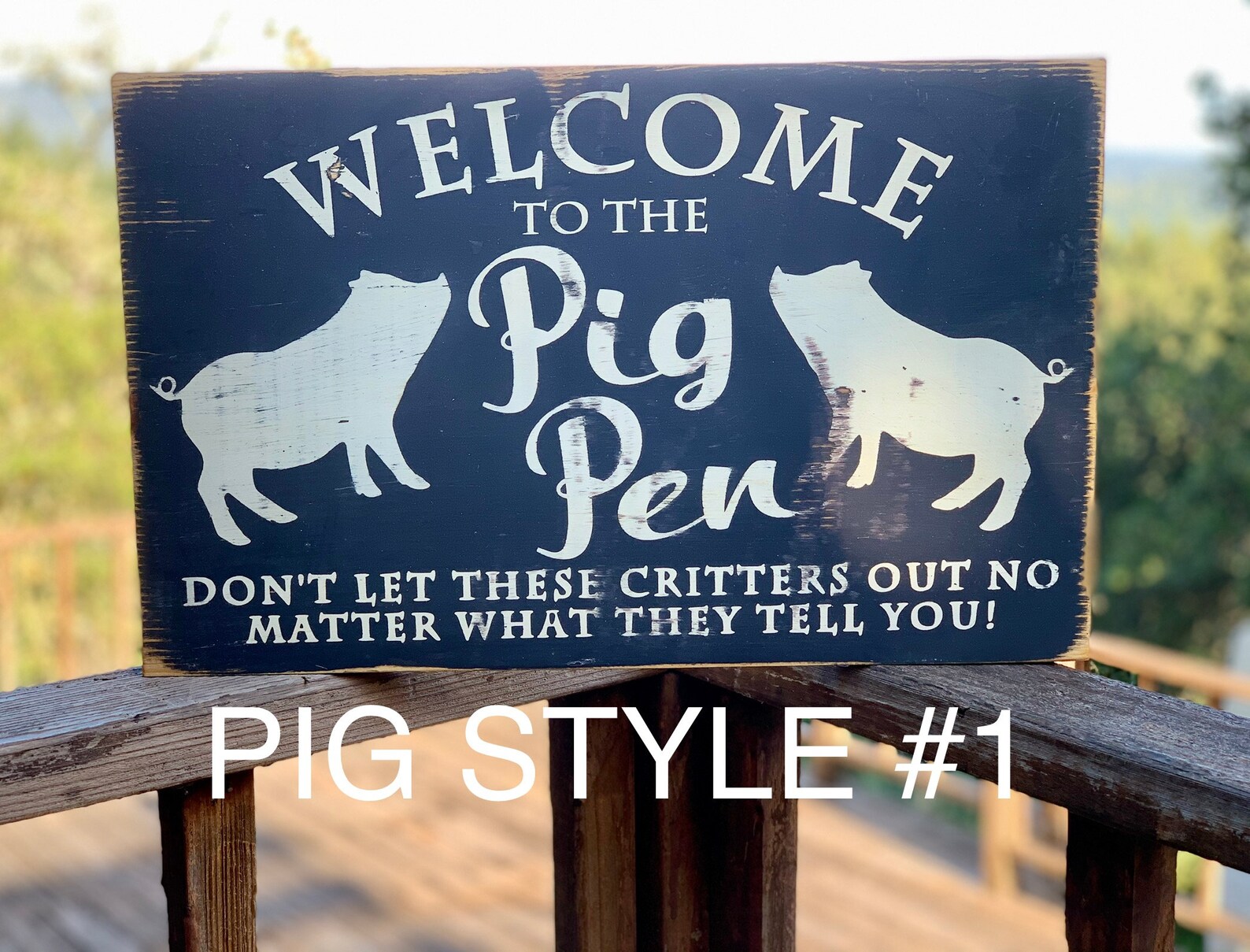 Pig Pen Sign Welcome to the Pig Pen Cute Gift for Pig | Etsy