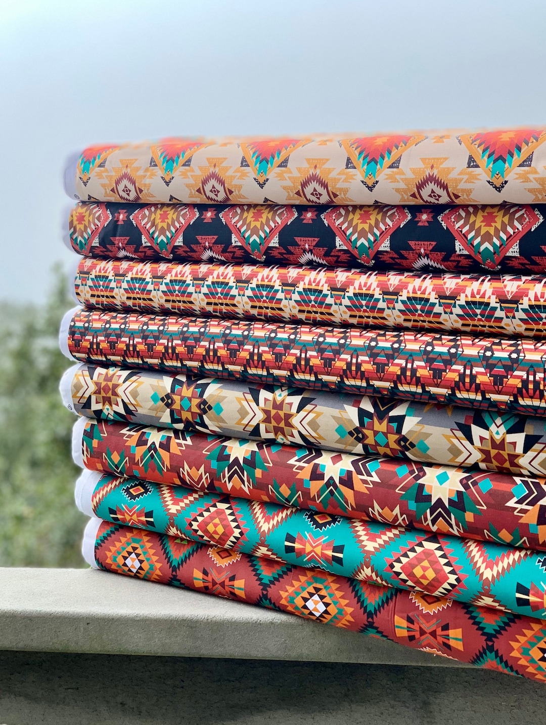 Native Inspired Fabric - Native American Style Fabric - Tribal Style ...