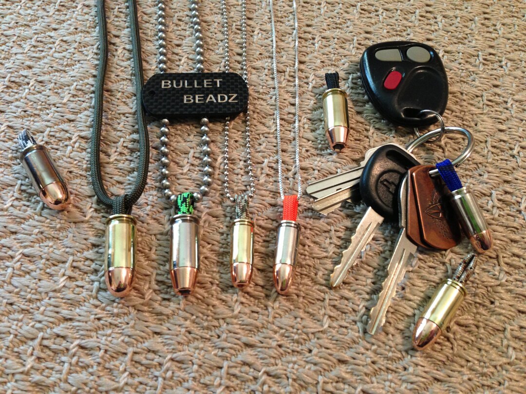 45 Auto & 9mm Bullet Beadz Jewelry Pendant / Key Chain Fob - Etsy