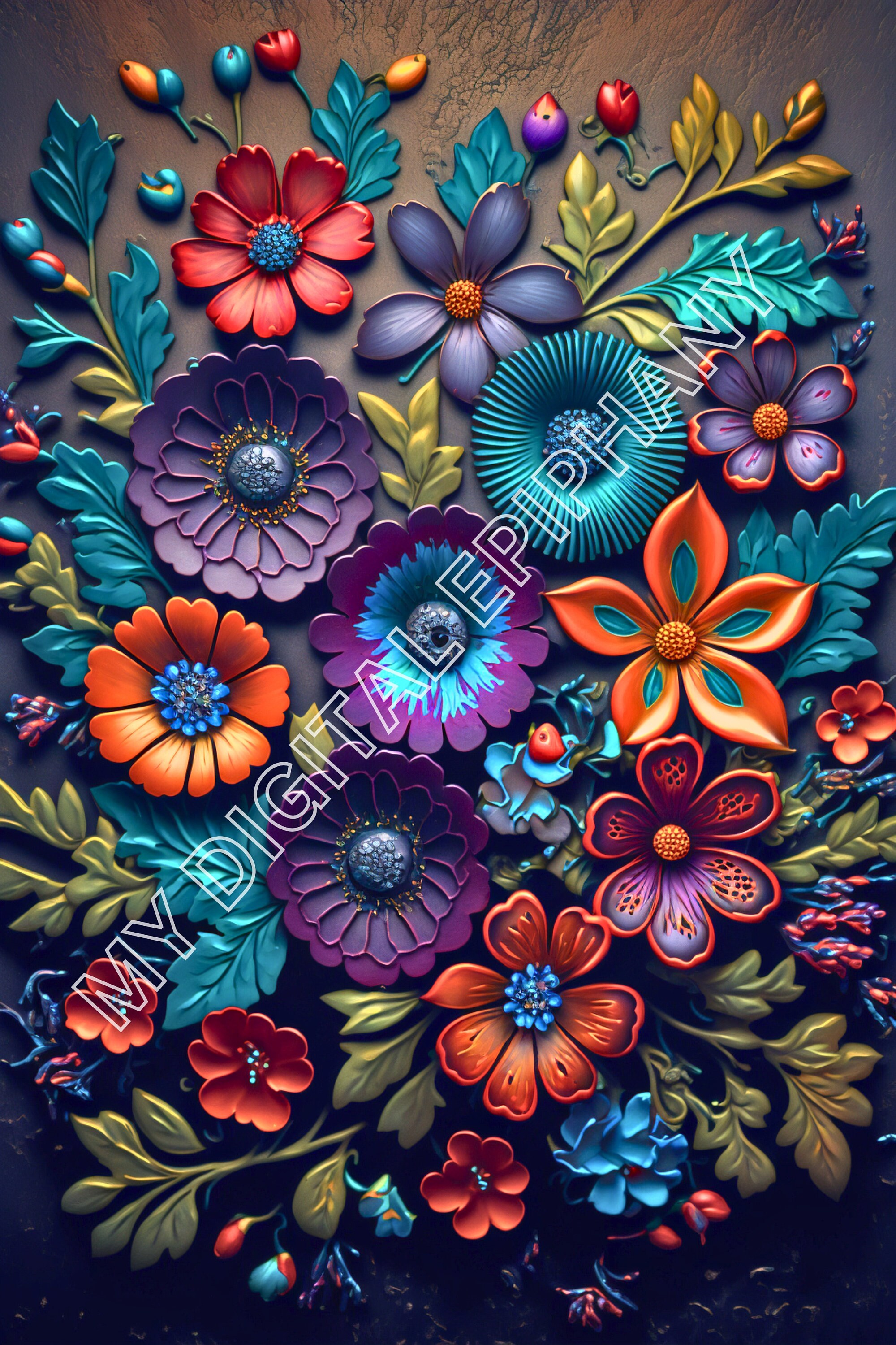 3 PANEL WALL ART, Printable Wall Art, Digital Download. A Bright ...