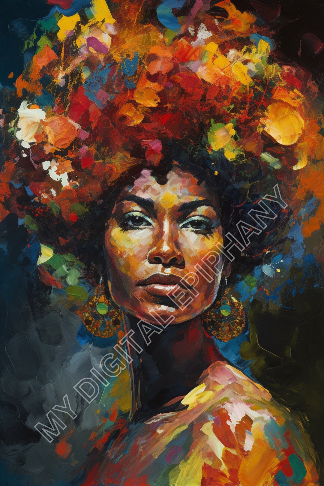 Black Art, Printable Wall Art, Digital Download. Motivational Series of ...