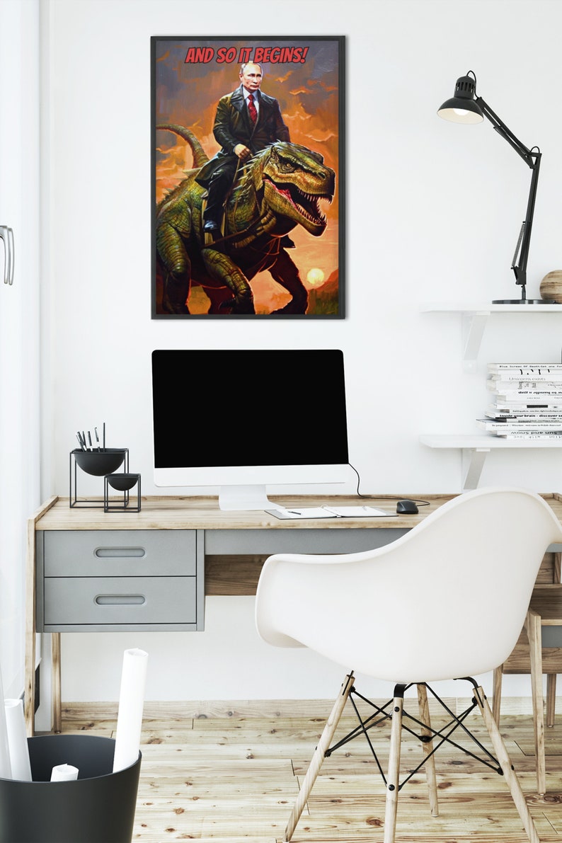 Printable Wall Art, Digital Download of a Meme of Putin Riding a ...