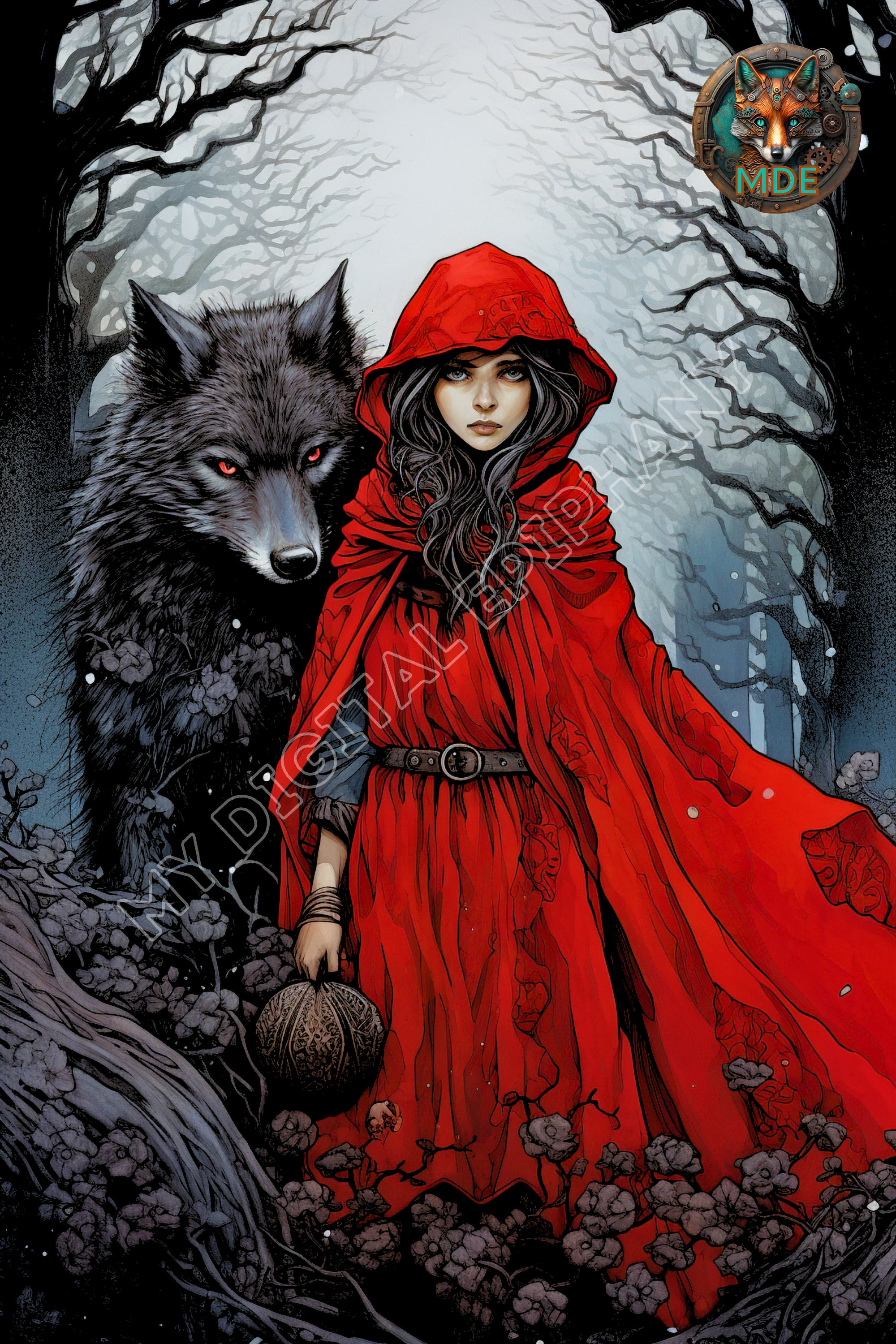 Printable Wall Art, Digital Download, Folklore Art. A Piece From a ...