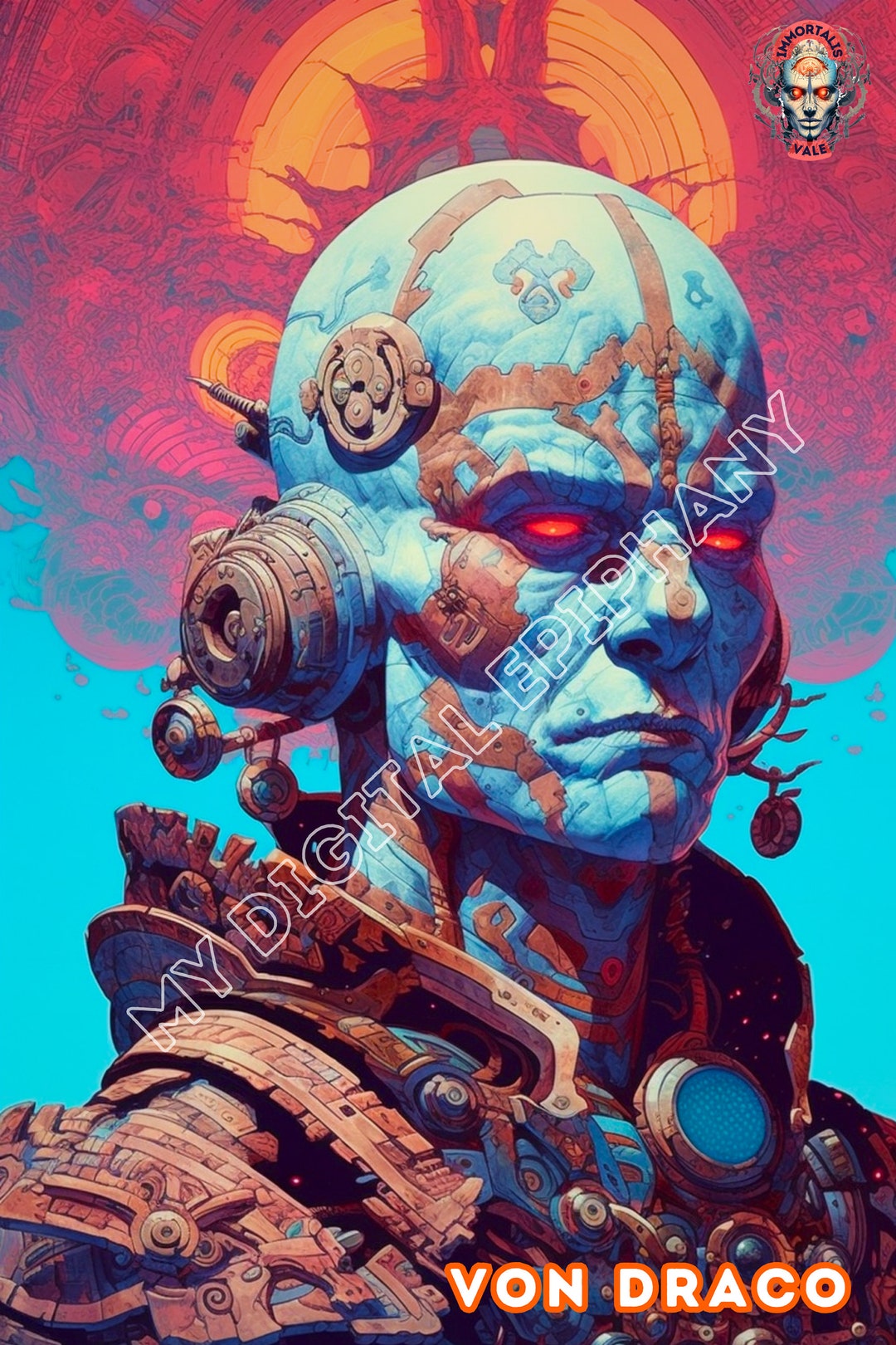 SCI FI Art, Fantasy Art. Printable Wall Art, Digital Download. A New ...