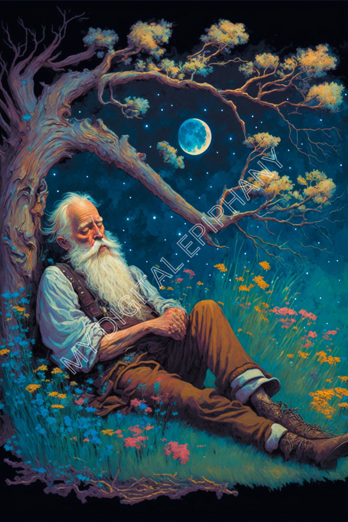 Rip Van Winkle ART BUNDLE. Digital Download, Printable Wall Art. the Old Fable is Reimagined and ...
