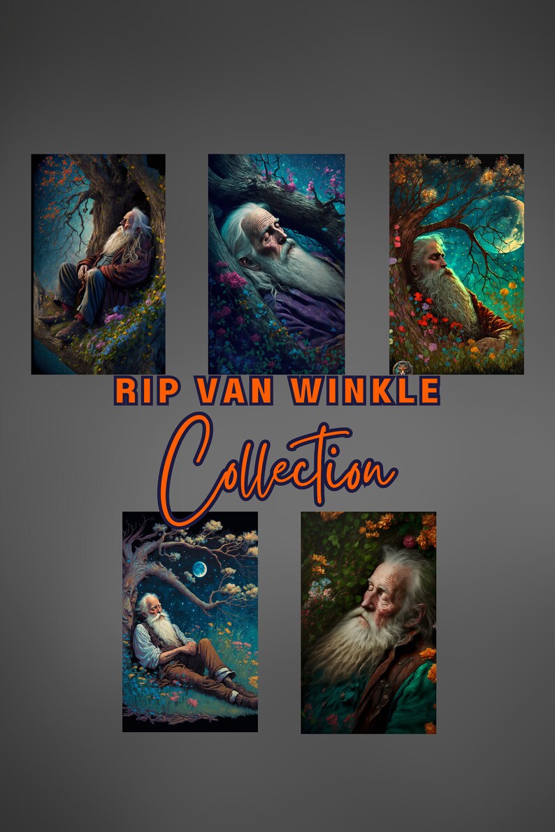 Rip Van Winkle ART BUNDLE. Digital Download, Printable Wall Art. the ...