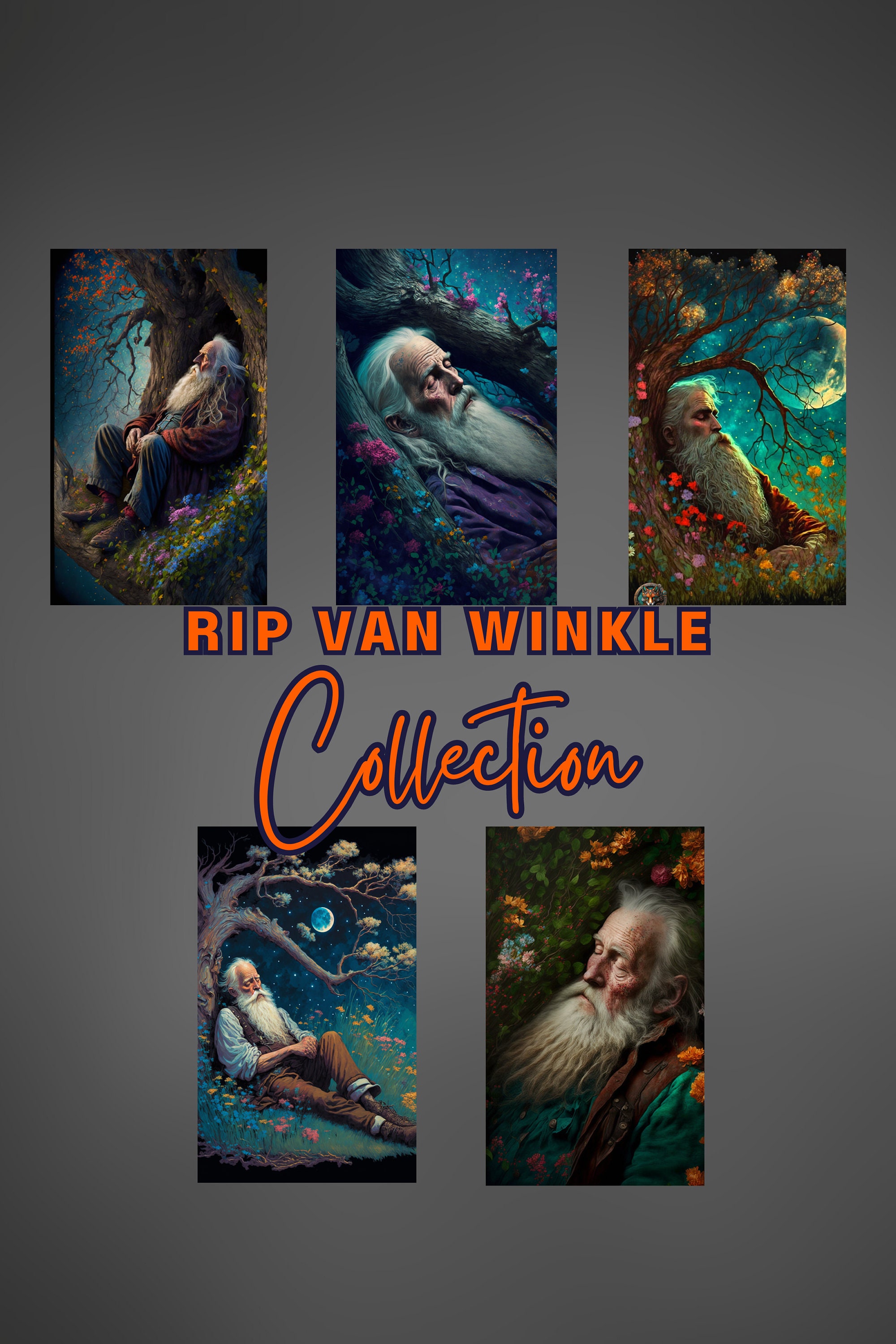 Rip Van Winkle ART BUNDLE. Digital Download, Printable Wall Art. the ...