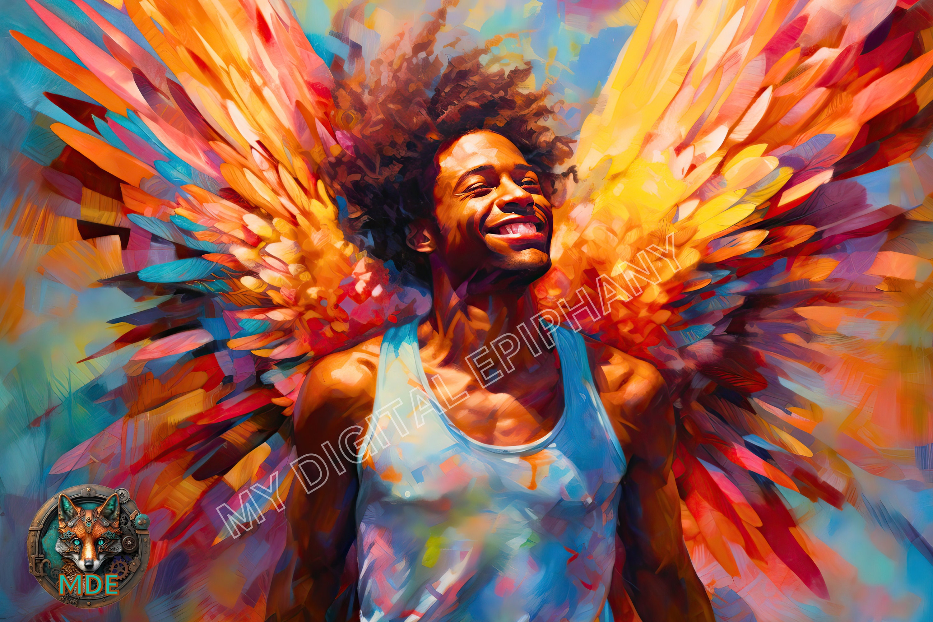 Black Art, Printable Wall Art.. Digital Download.. A Piece From a ...