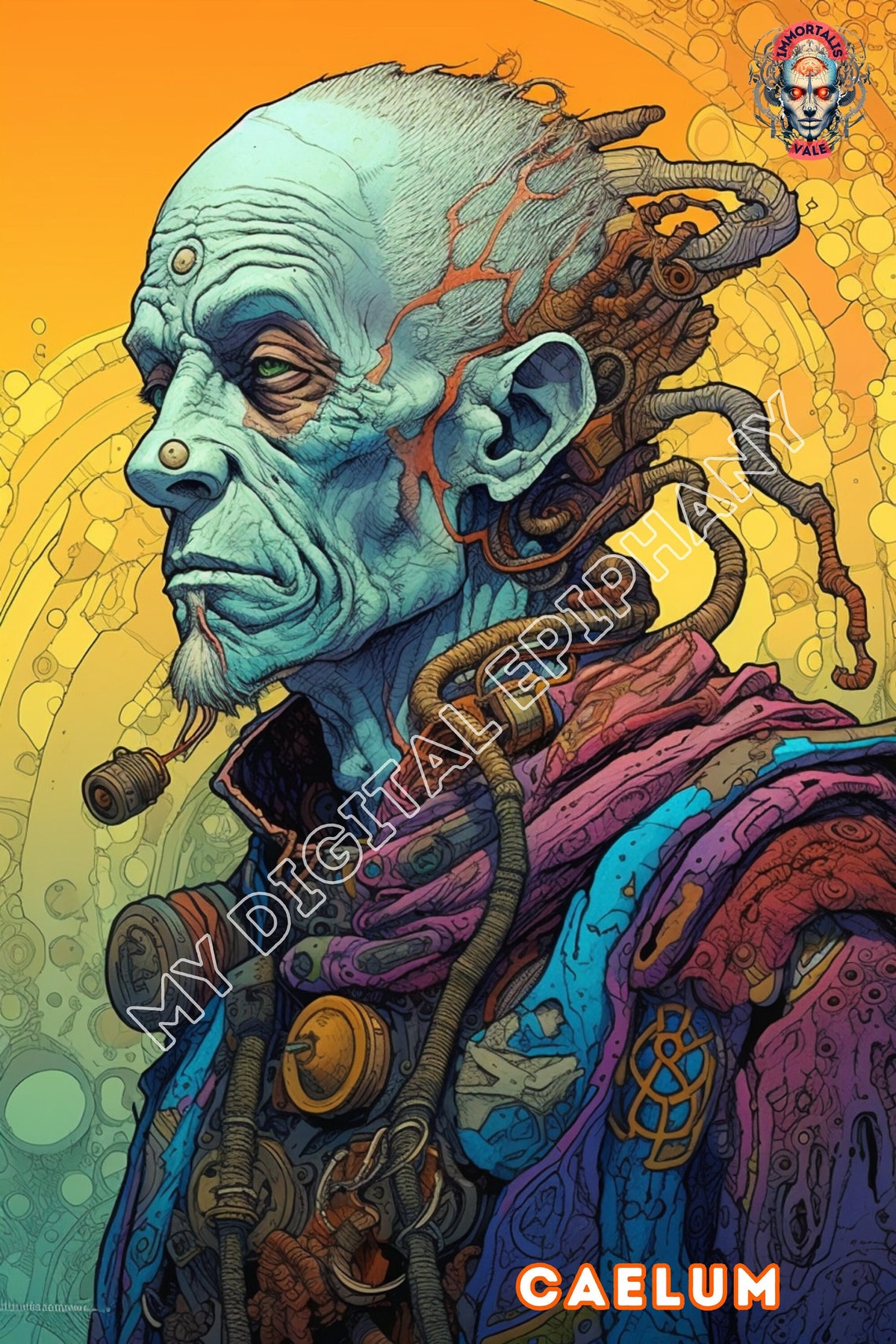 SCI FI Art, Fantasy Art. Printable Wall Art, Digital Download. A New ...