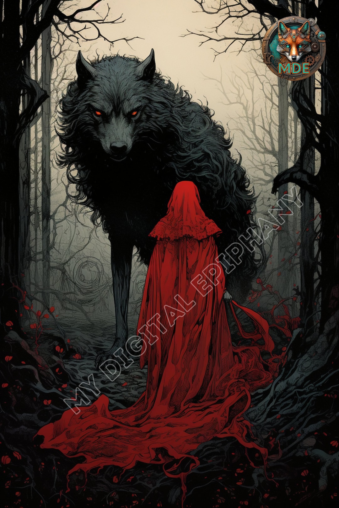 Printable Wall Art, Digital Download, Folklore Art. A Piece From a ...