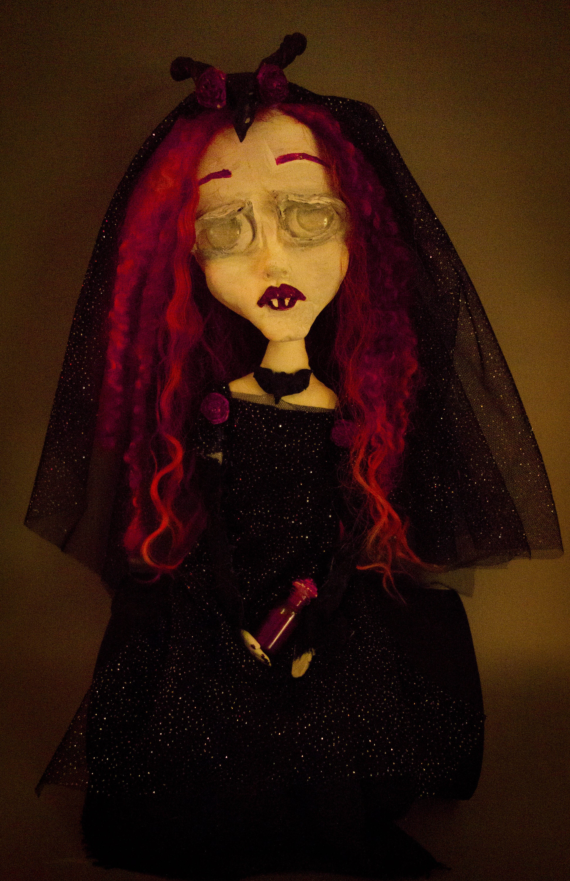 Lucinda Vampire Doll,collectible Goth Creepy Cute Handmade Female ...