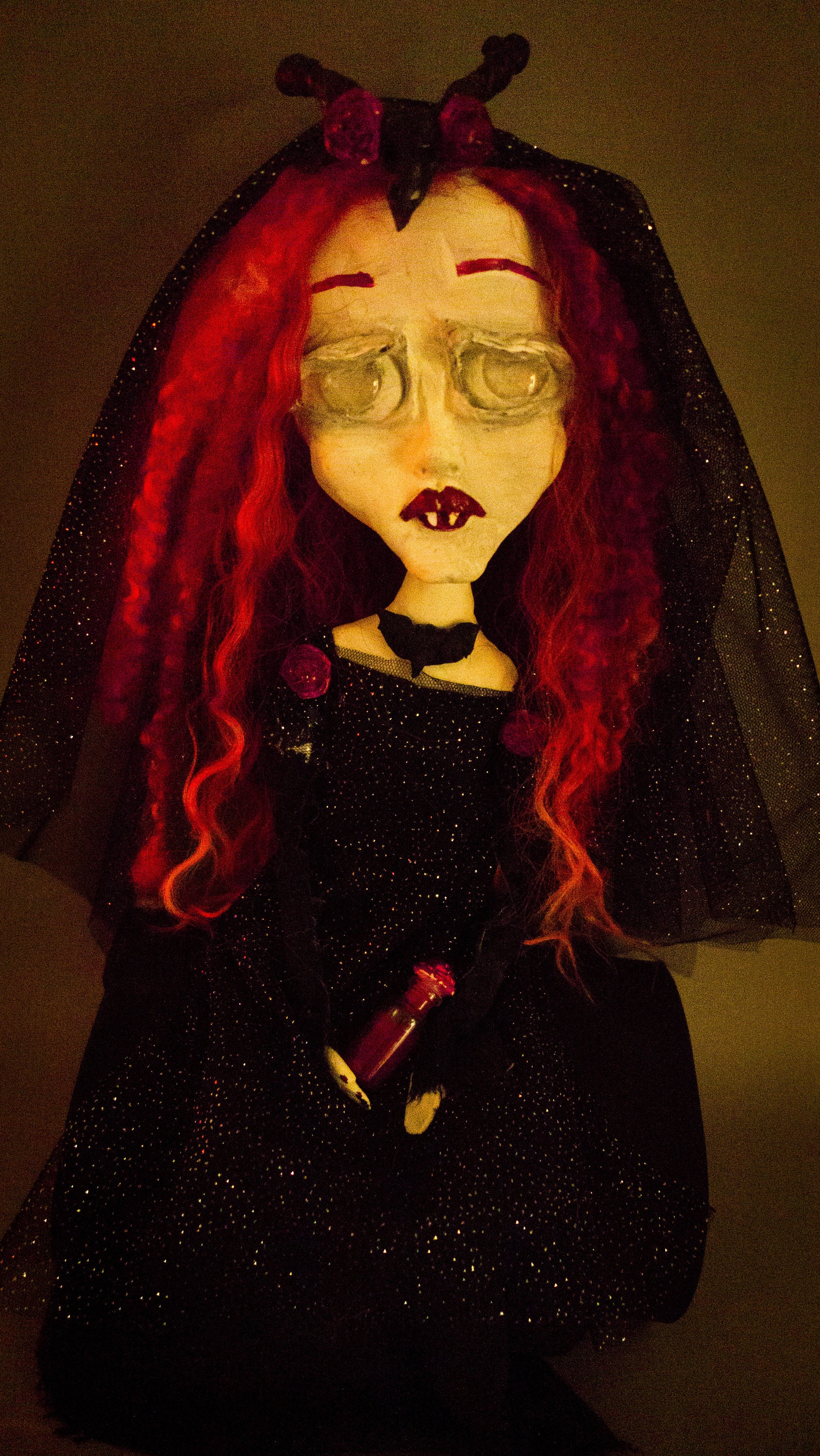 Lucinda Vampire Doll,collectible Goth Creepy Cute Handmade Female ...