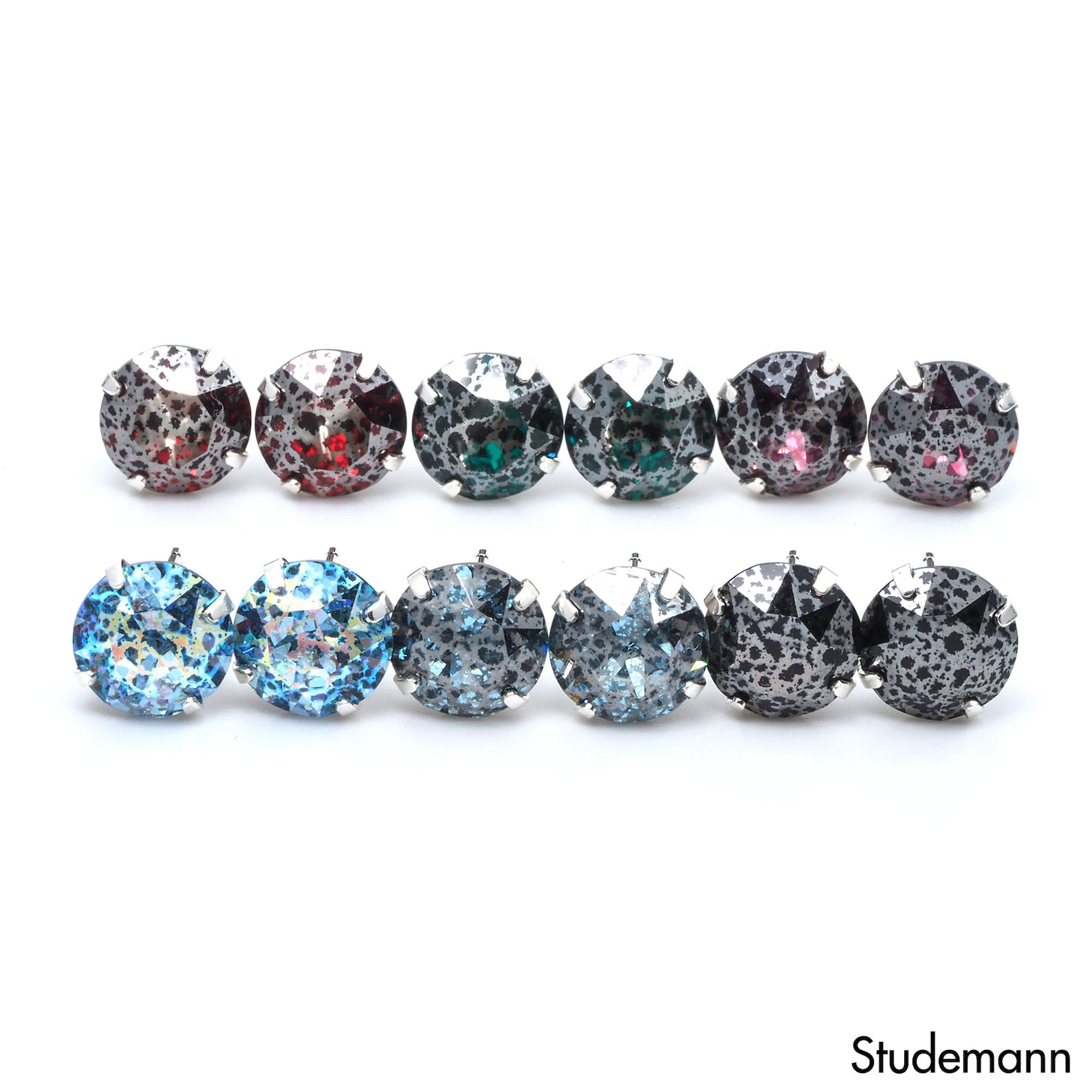 Ruby Red meteorite Swarovski Crystal 925 - Etsy