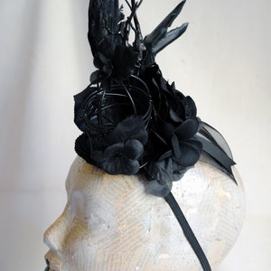 Gothic Fascinator With Raven,black Crow Victorian Headpiece,edgar Allan ...