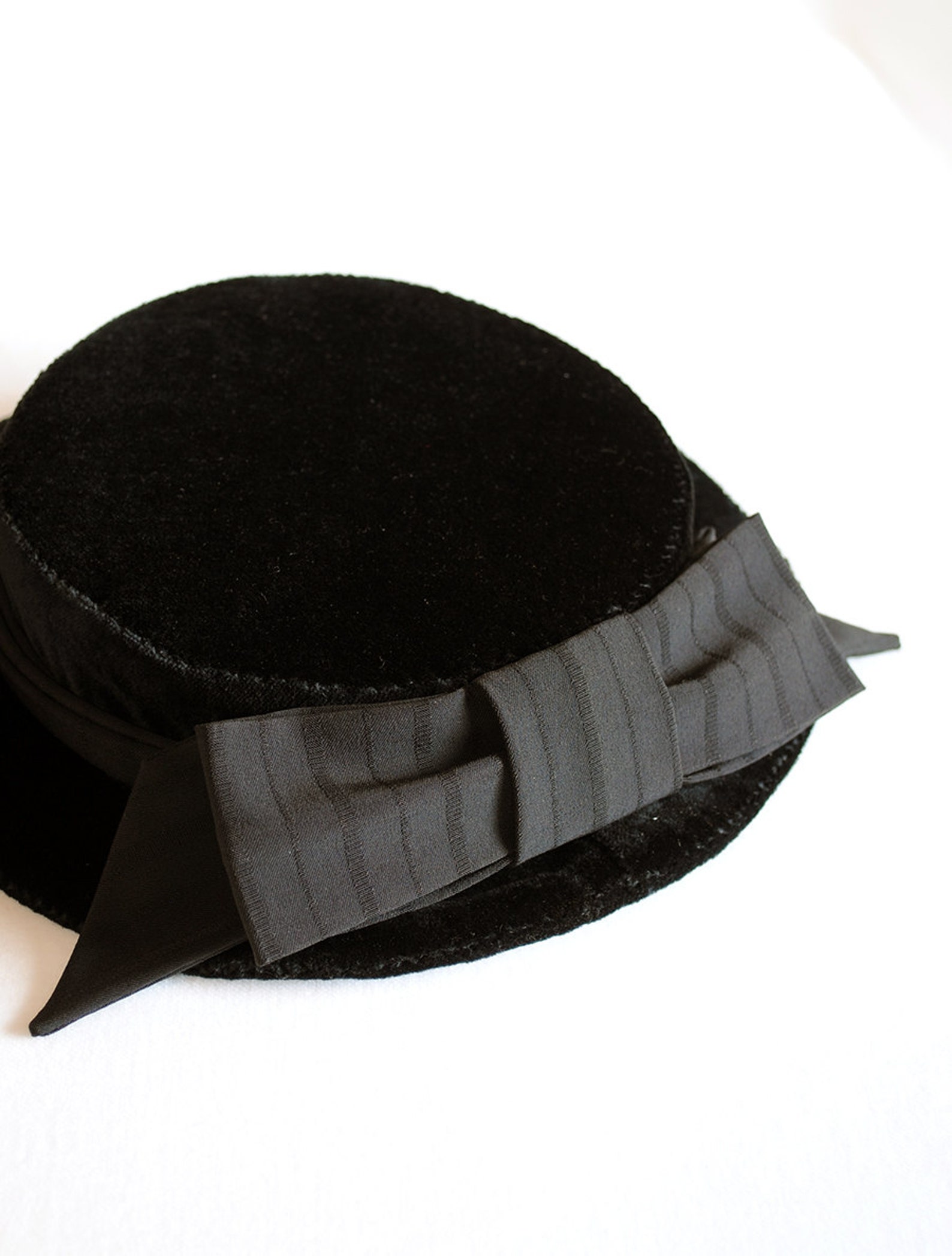 Gothic Lolita Mini Hatblack Victorian Hatboater Hat With | Etsy