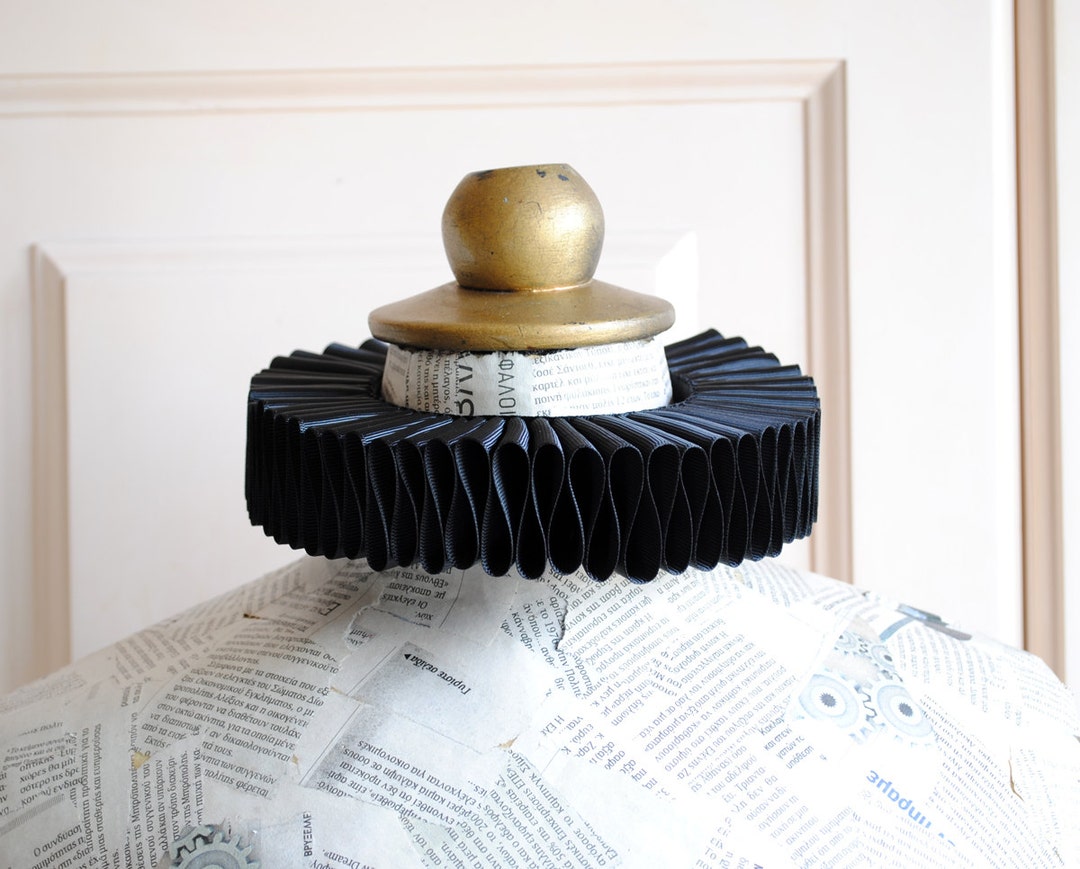 Black Elizabethan Ruff,gothic Elizabethan Collar,renaissance Costume ...