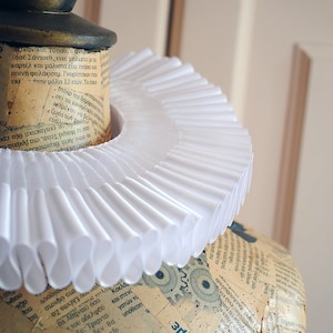 Organza Elizabethan Ruff With Satin Edge,ivory,white,renaissance ...