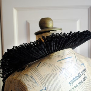 Black Elizabethan Collar,renaissance Standing Ruff Collar With Lace ...