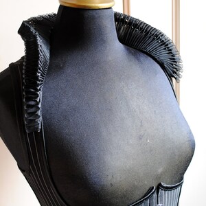Black Elizabethan Standing Collar,elizabethan Ruff,gothic Collar,evil ...