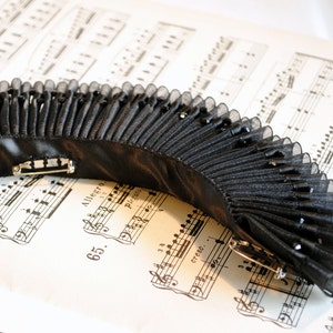 Black Elizabethan Standing Collar,elizabethan Ruff,gothic Collar,evil ...