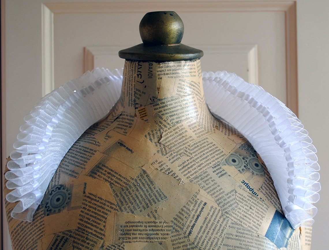 White Elizabethan Standing Collarelizabethan Ruffrenaissance | Etsy