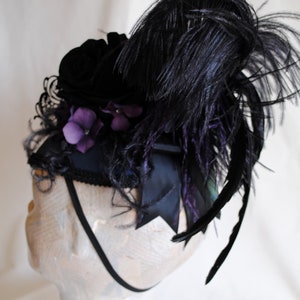 Victorian Headpiece,gothic Teardrop Fascinator With Mask,mardis Gras ...