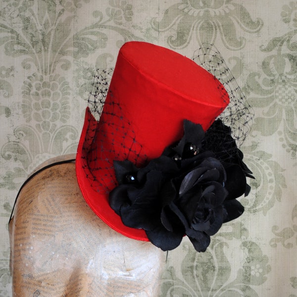 Gothic Mini Top Hat - Etsy
