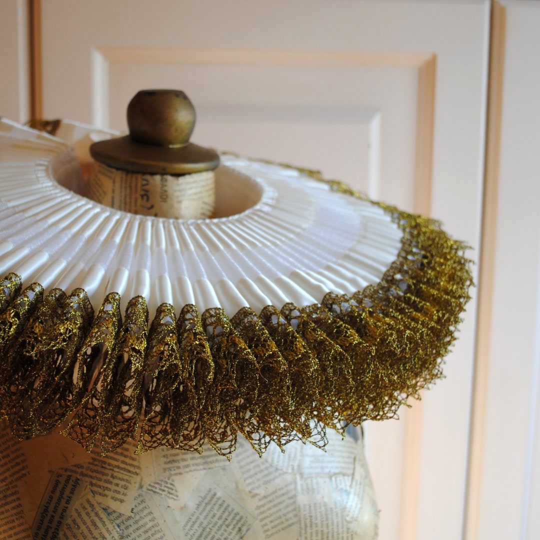 Vintage Circus Clown Costume Ruff,pierrot Costume Collar,ivory ...