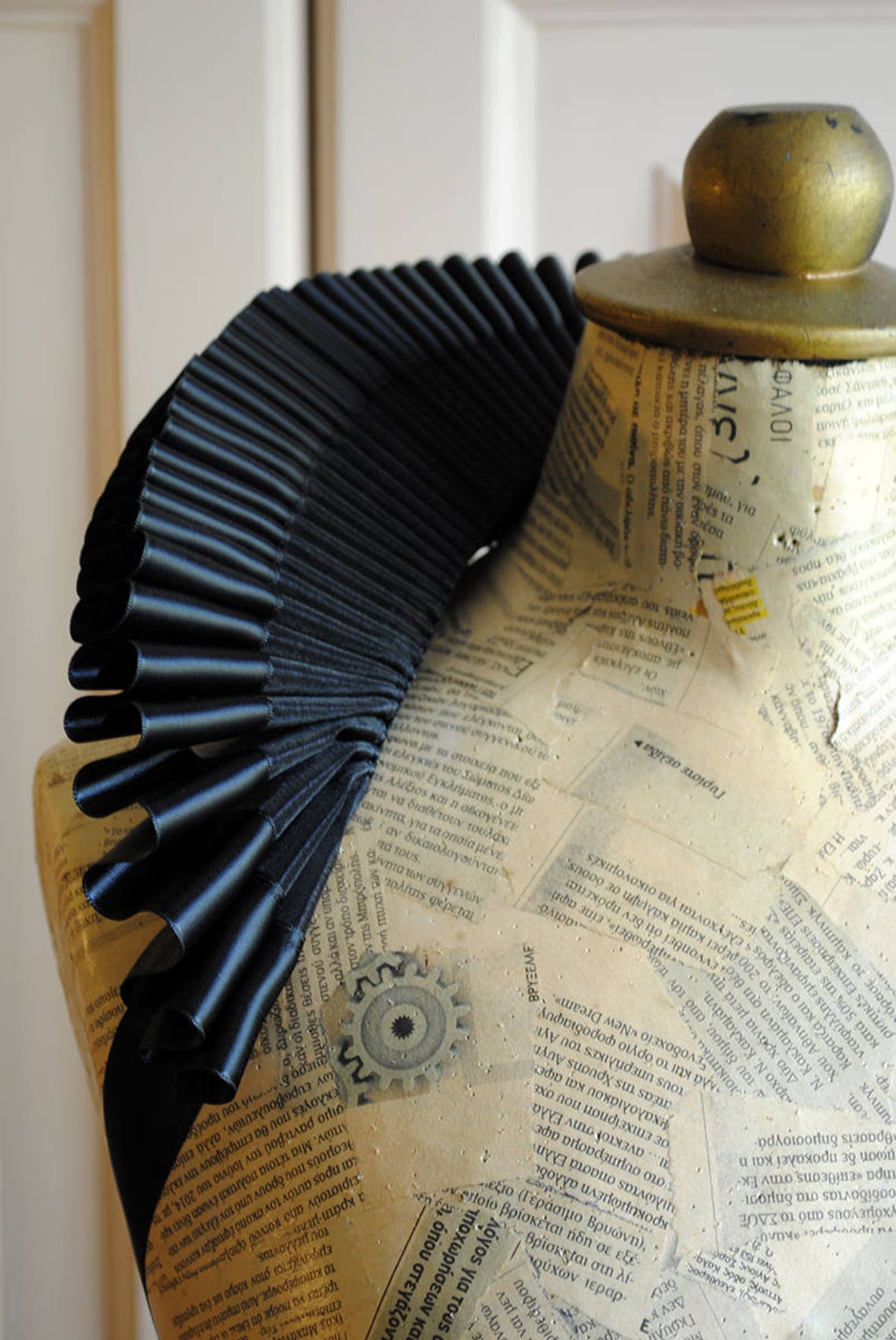 Black Elizabethan Standing Collarrenaissance | Etsy