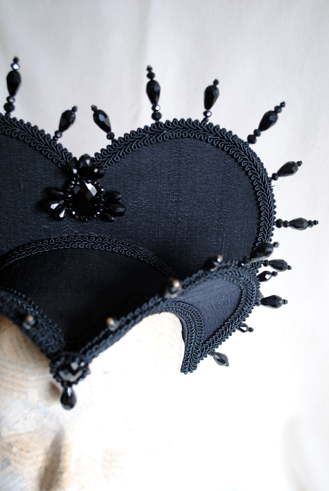 Dark Queen Gothic Headdressblack Vampire Headpiecefestival | Etsy