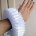 White Elizabethan Cuffs,one Pair,renaissance Costume,mardis Gras ...