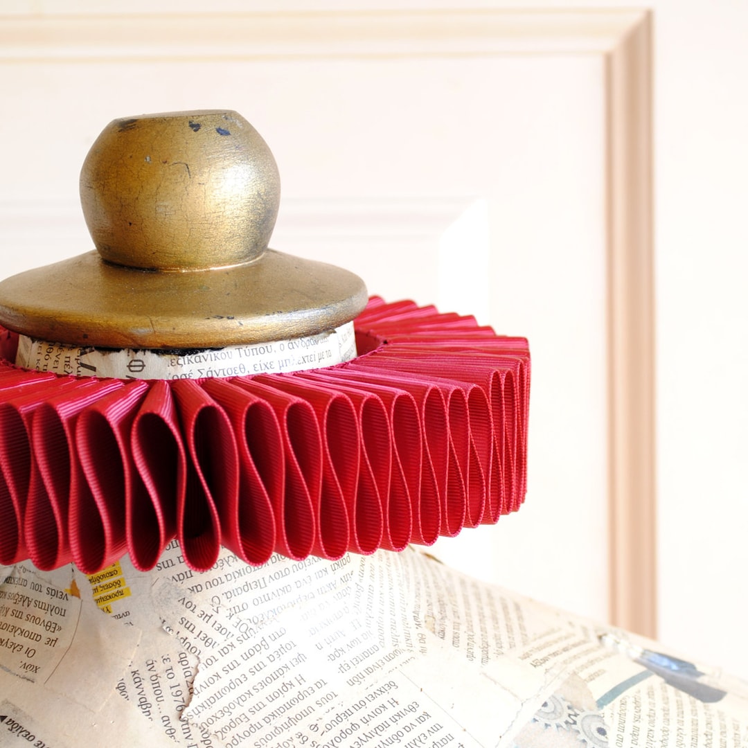 Dark Red Elizabethan Ruff,vampire Costume Collar,neck Ruff,halloween ...