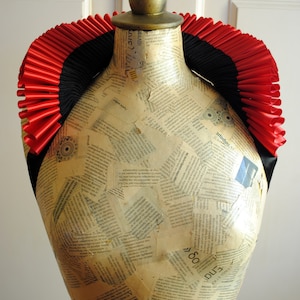 Halloween Vampire Costume Collar,black & Red Gothic Collar,evil Queen ...