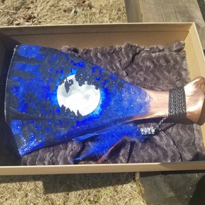 Hand Painted Copper Elk Scapula Wall Hanging Art - Etsy