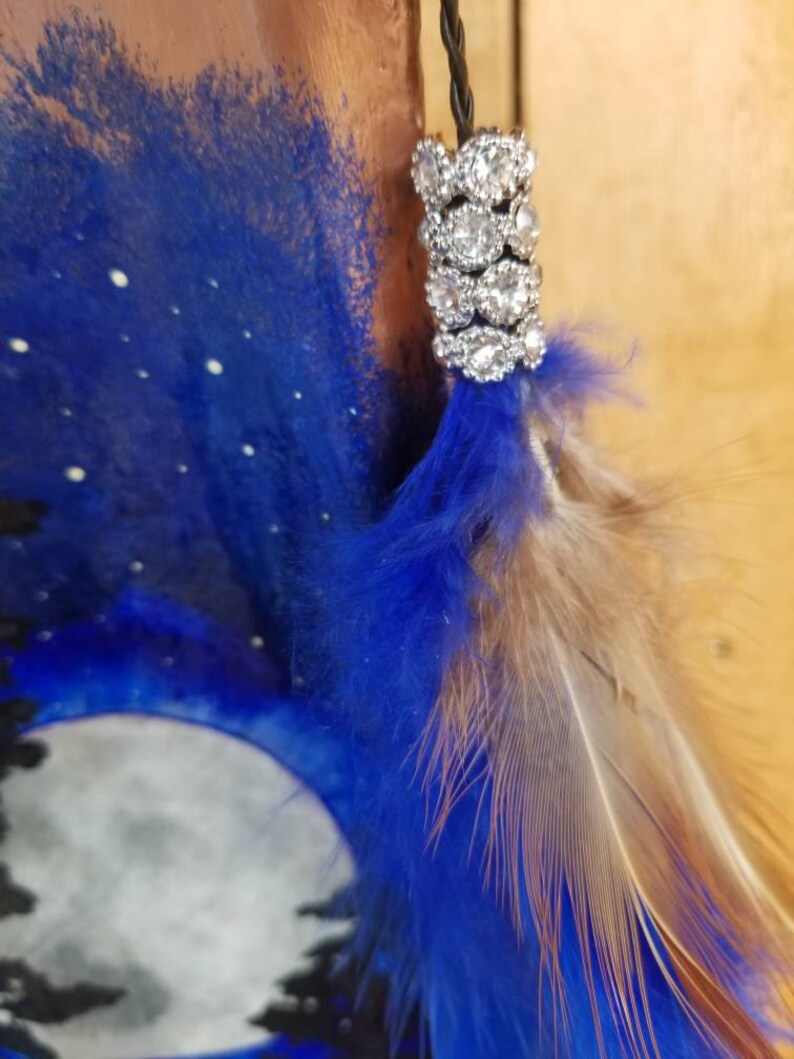 Hand Painted Copper Elk Scapula Wall Hanging Art - Etsy