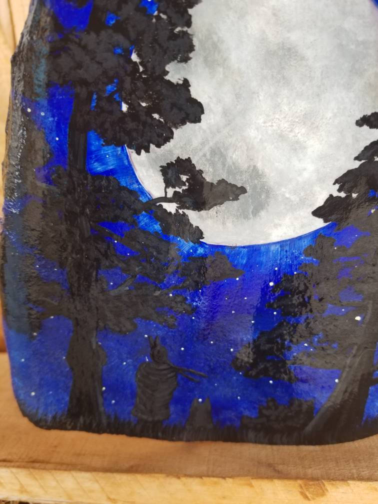 Hand Painted Copper Elk Scapula Wall Hanging Art - Etsy