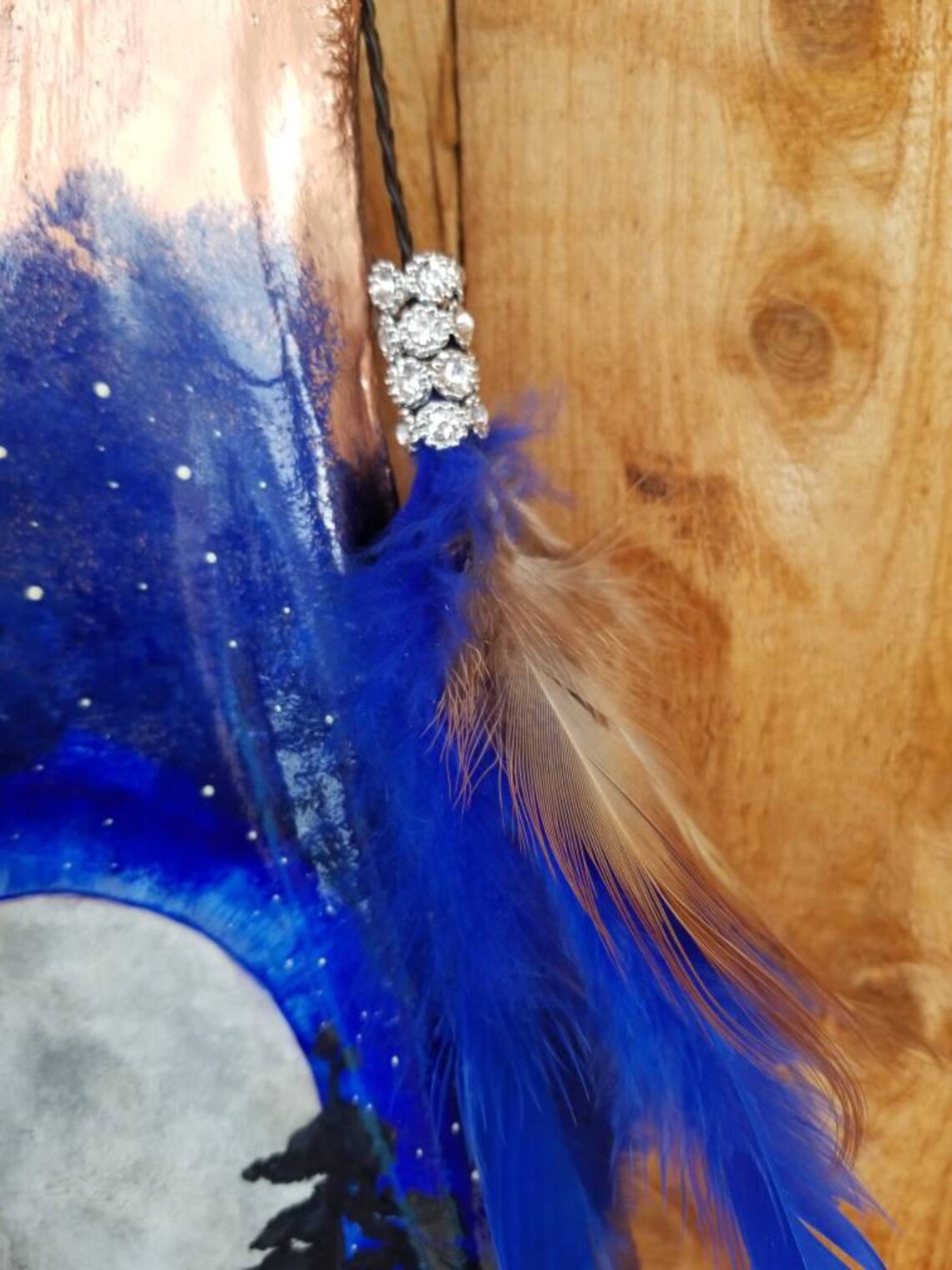 Hand Painted Copper Elk Scapula Wall Hanging Art - Etsy