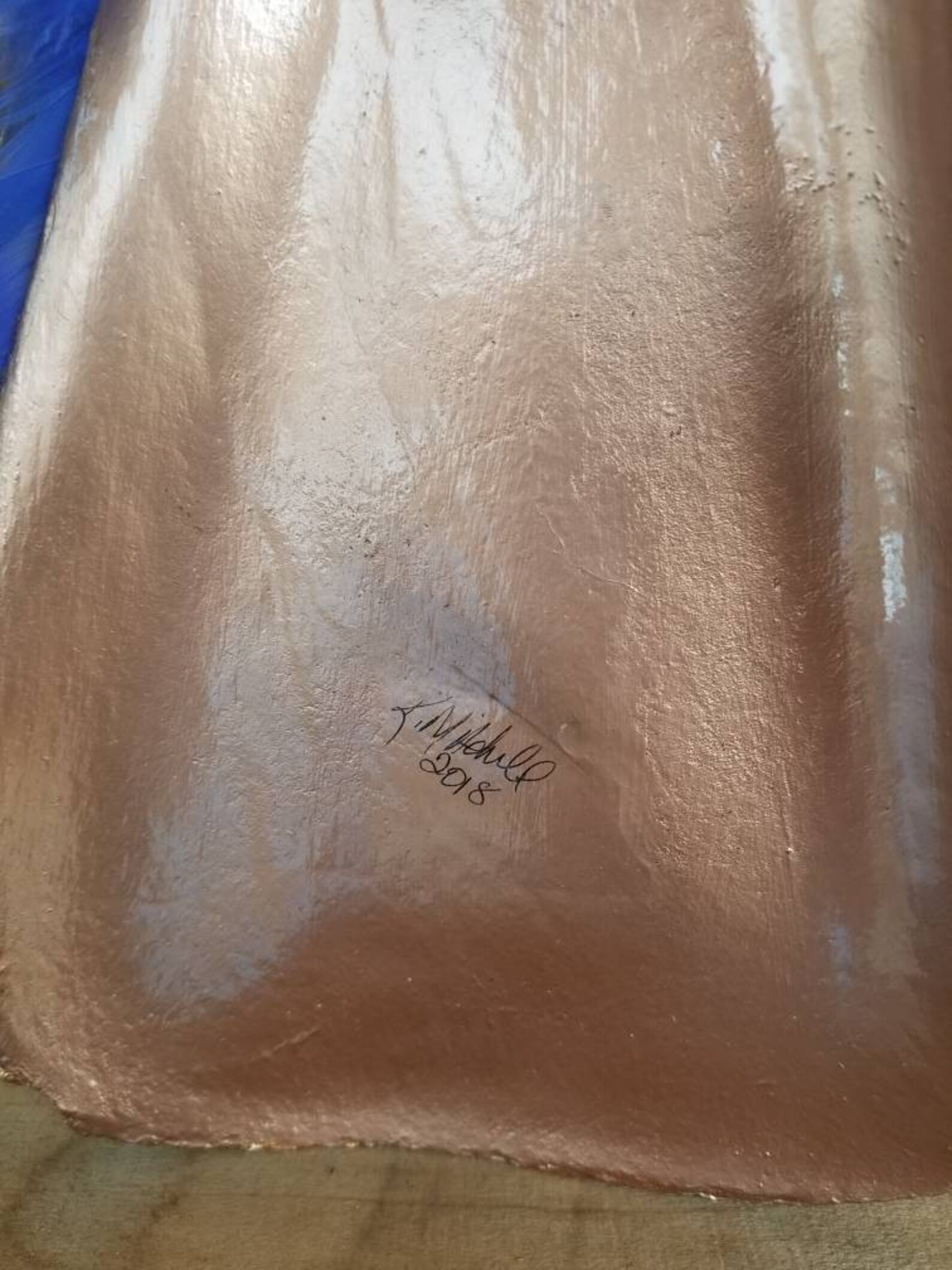 Hand Painted Copper Elk Scapula Wall Hanging Art - Etsy