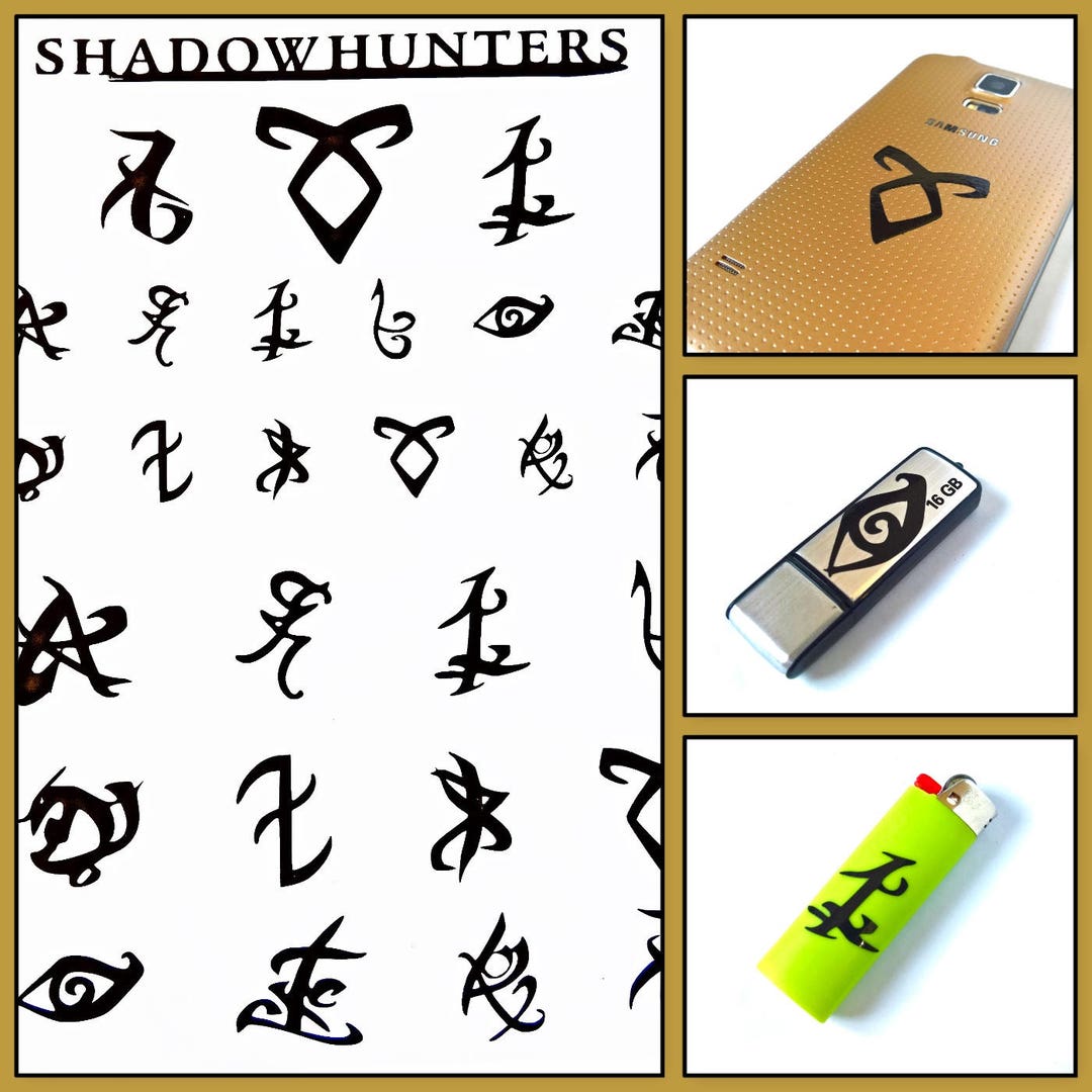 Shadowhunters Inspired Runes Vinyl Stickers - Etsy