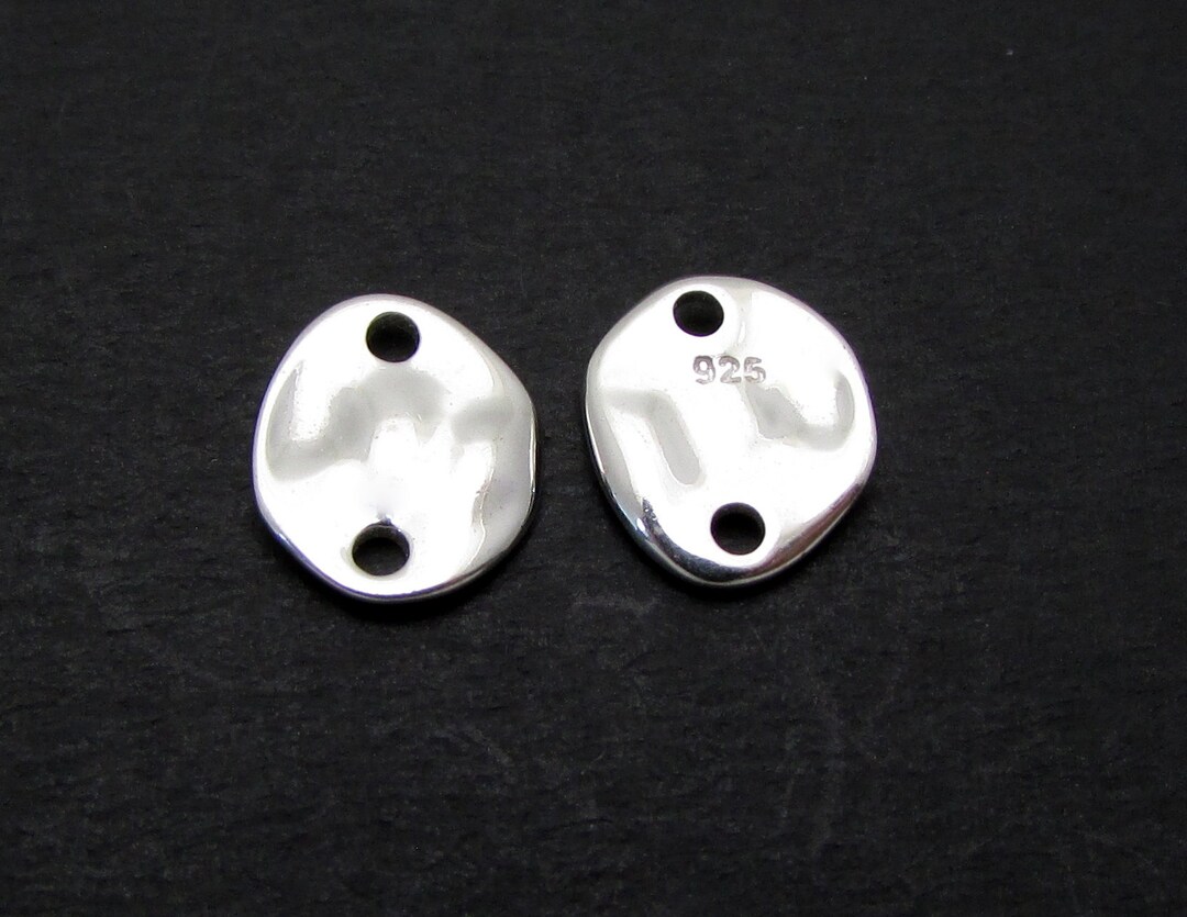 Sterling Silver Connectors, 2 Pcs - Etsy
