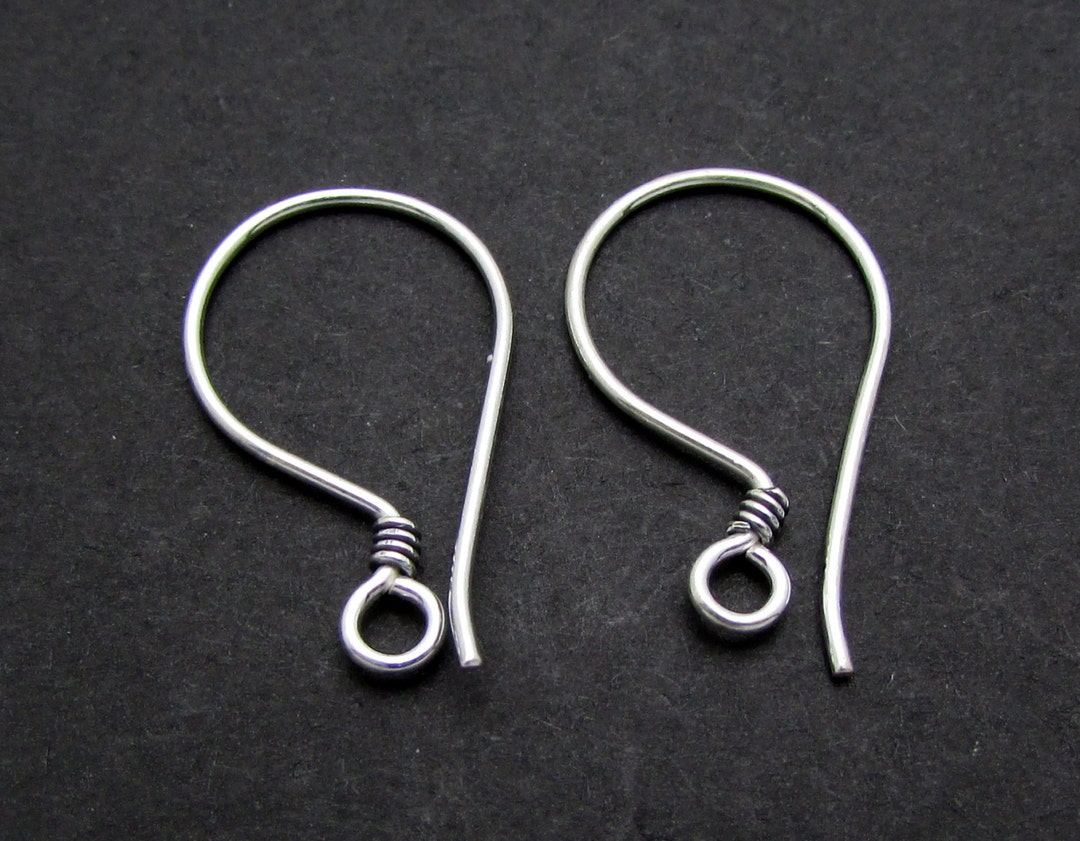 4 Pcs, Sterling Silver Ear Wire - Etsy